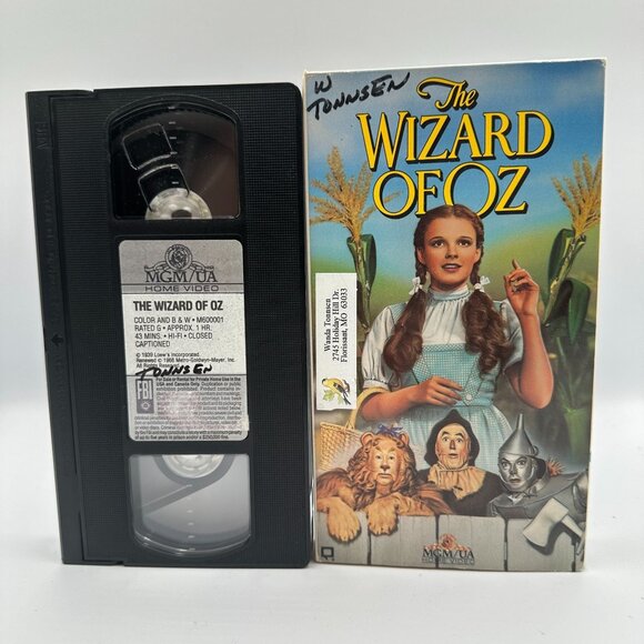 Media | The Wizard Of Oz 1939 Vhs Mgmua Home Video Judy Garland Classic Wizardry | Poshmark